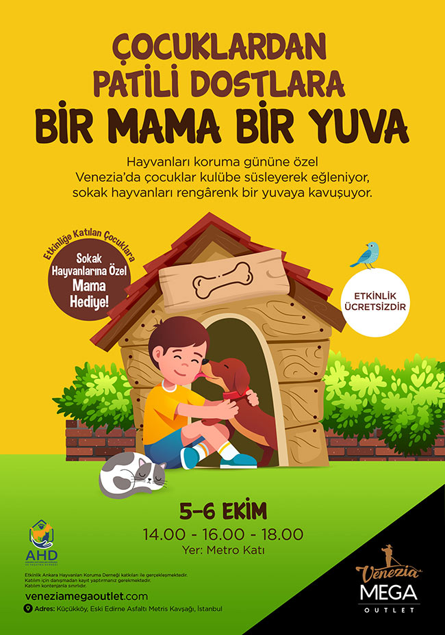 VENEZIA MEGA OUTLET’TE ÇOCUKLAR PATİLİ DOSTLARINI UNUTMUYOR | AVM ...